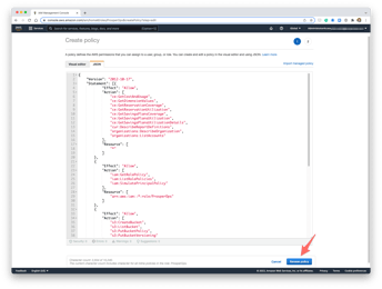 Using the AWS Console to configure ProsperOps access for a Savings Analysis